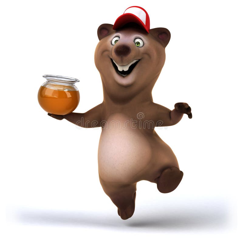 Fun bear stock illustration. Illustration of bear, forest - 46481030