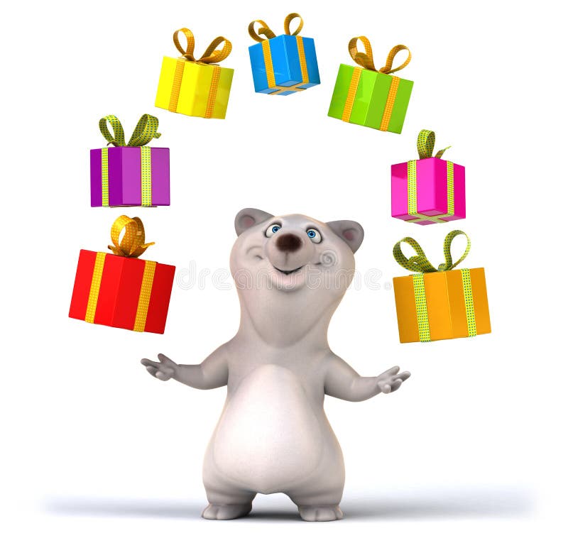 Fun bear stock illustration. Illustration of design, gift - 47082103