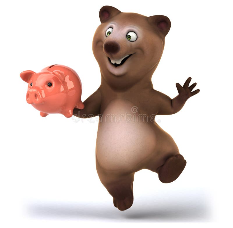 Fun bear stock illustration. Illustration of honey, ocean - 48745066