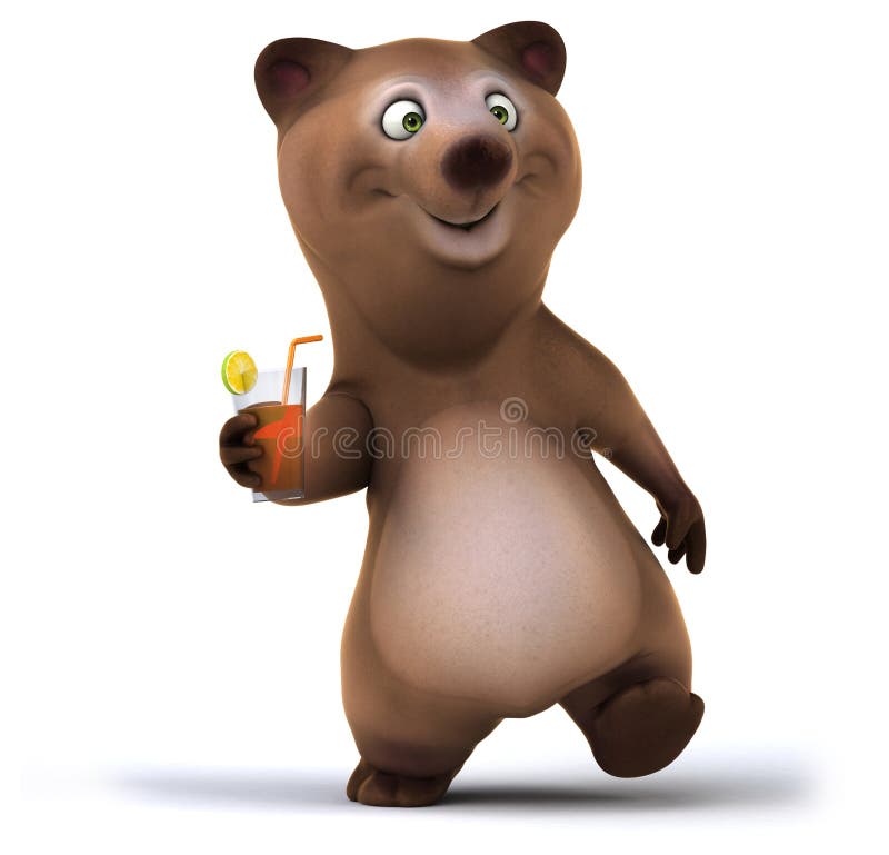Fun bear stock illustration. Illustration of icon, happy - 56015102