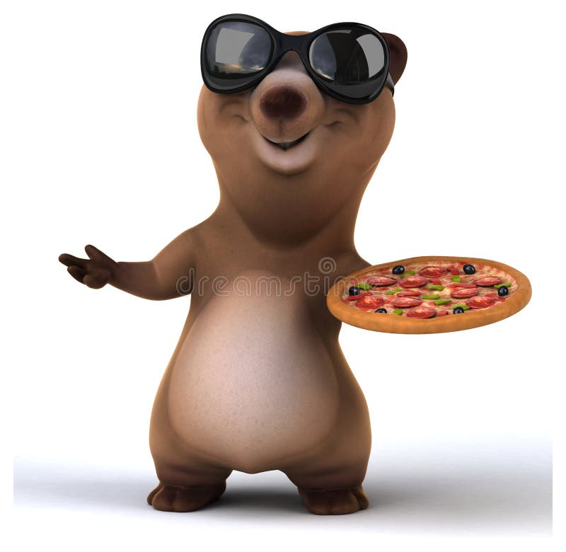 Fun bear stock illustration. Illustration of happy, danger - 56015198