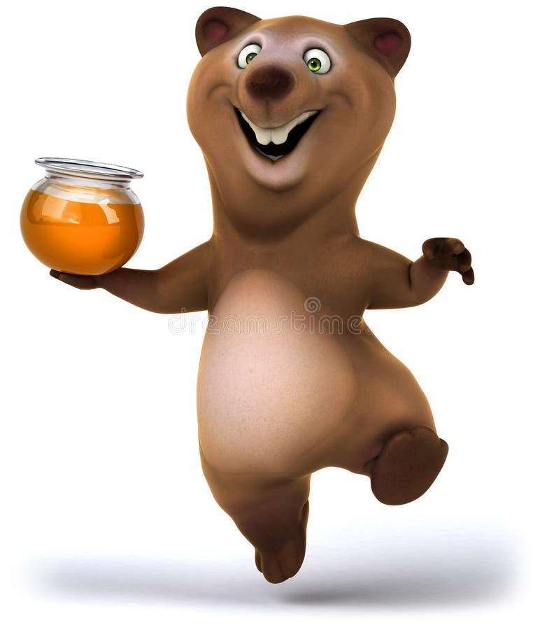 Fun bear stock illustration. Illustration of character - 32099068