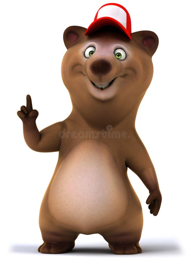 Fun bear stock illustration. Illustration of character - 32507893