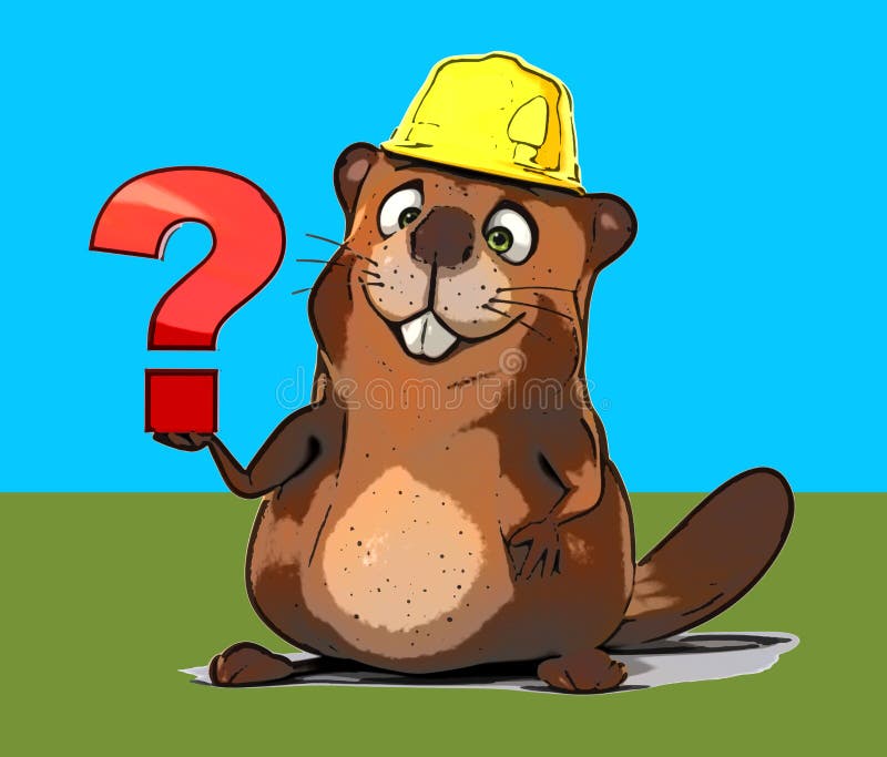Fun beaver stock illustration. Illustration of coon, design - 72179854
