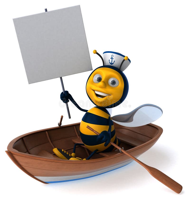 Fun bee stock illustration. Illustration of worker, stinger - 126505930