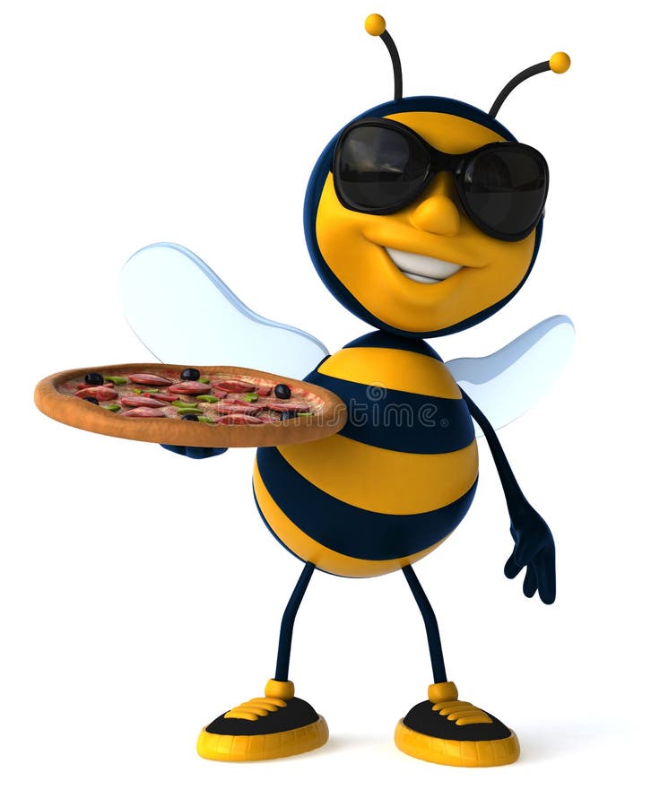 Fun bee stock illustration. Illustration of cartoon, flight - 45648723