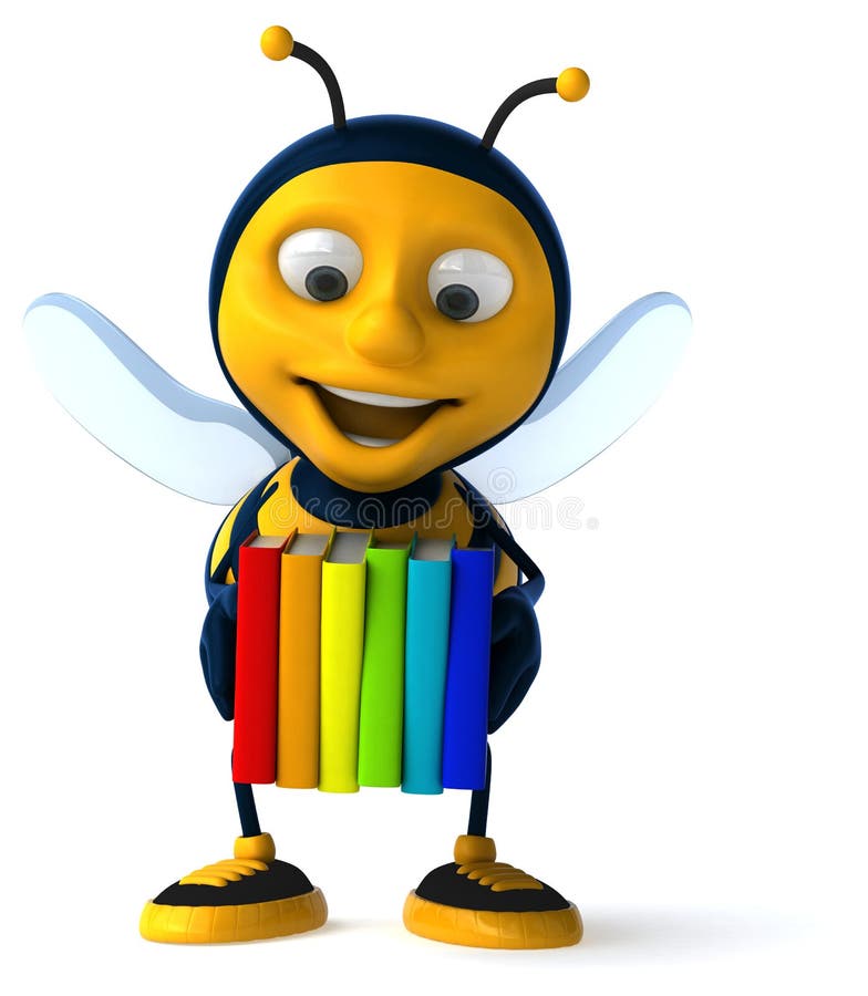 Fun bee stock illustration. Illustration of worker, stinger - 48021453