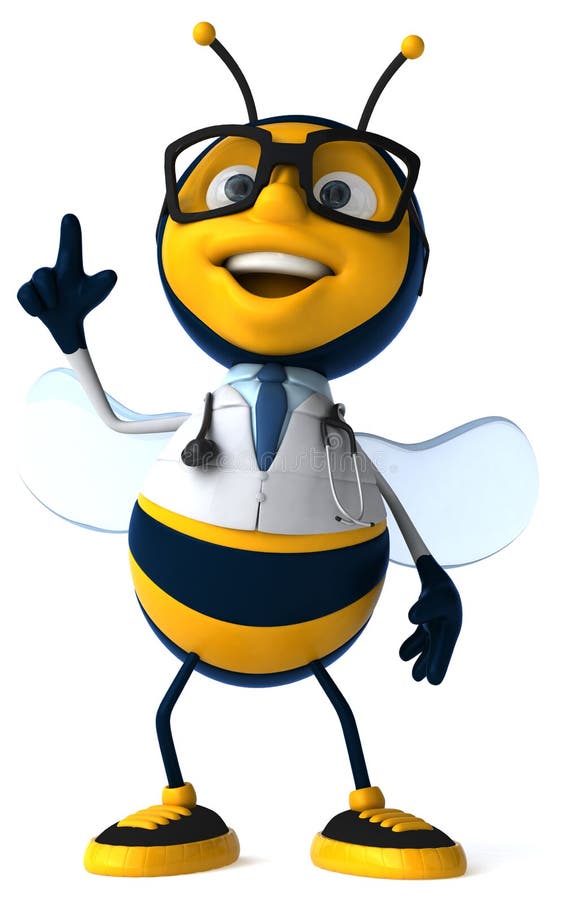 Fun bee stock illustration. Illustration of doctor, hospital - 49987547