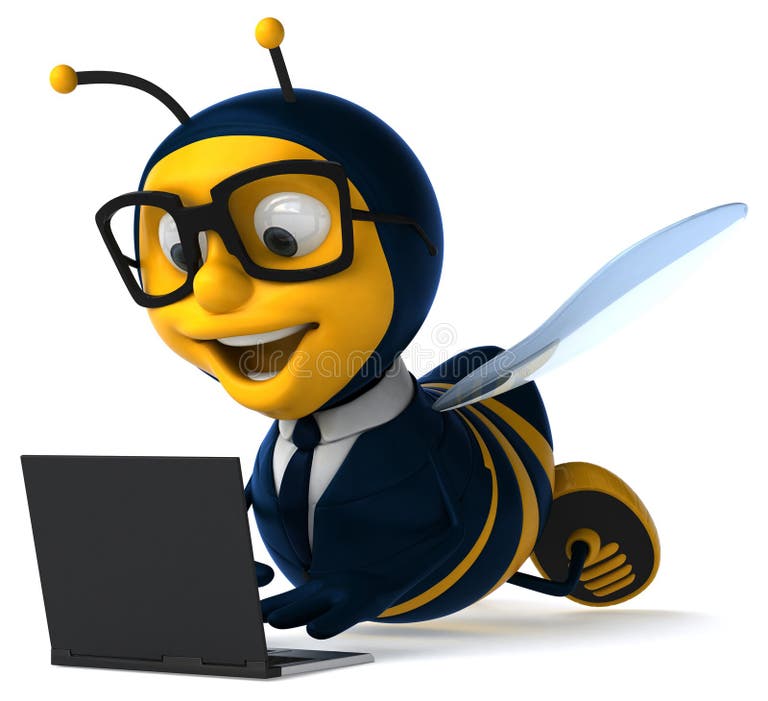 Cartoon Worker Bee Computer Stock Illustrations – 149 Cartoon Worker ...