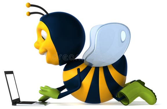 Cartoon Worker Bee Computer Stock Illustrations – 146 Cartoon Worker ...