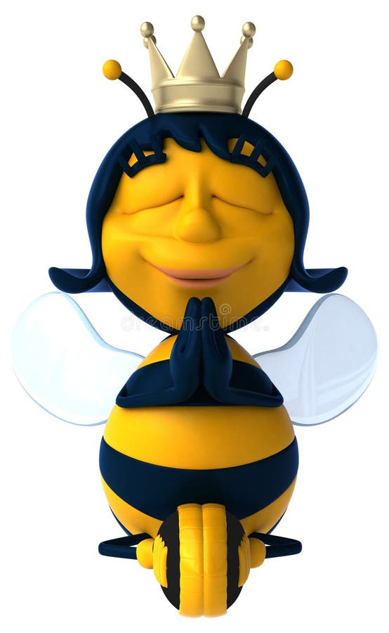 Meditating Bee stock vector. Illustration of relaxation - 41637568