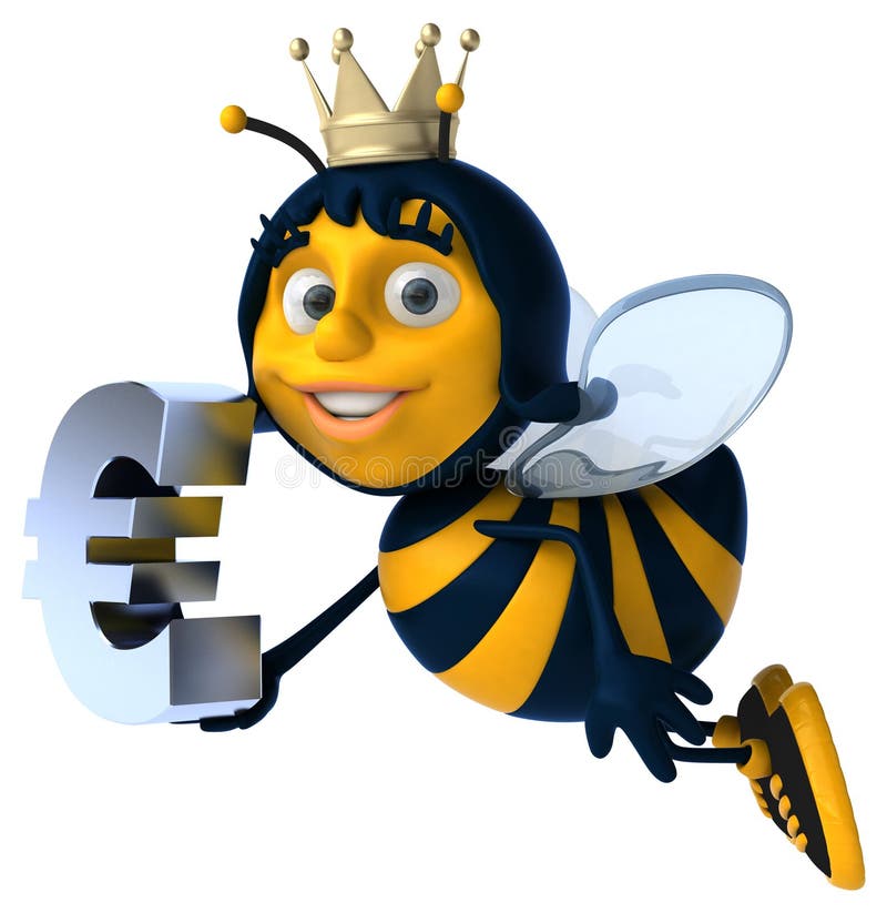 Fun bee stock illustration. Illustration of golden, wings - 55173547