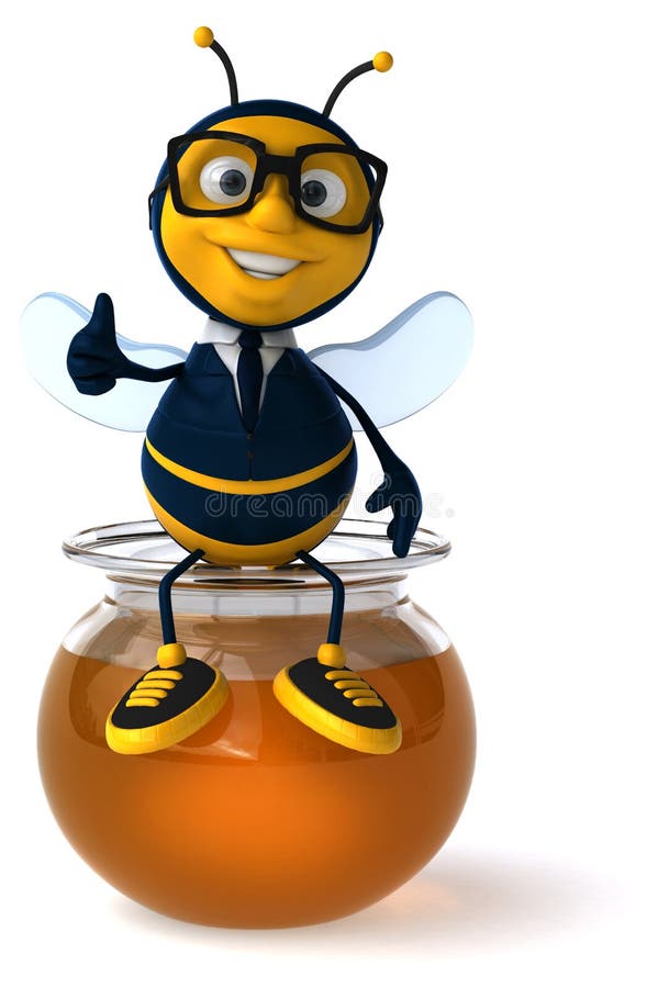 Fun bee stock illustration. Illustration of stinger, animal - 56015276