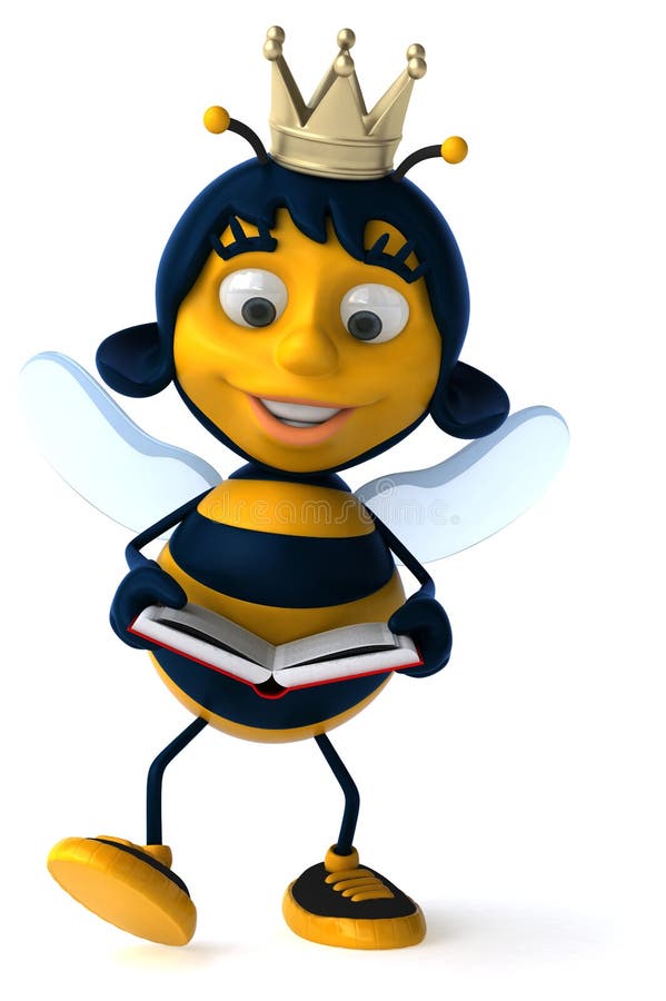 Fun bee stock illustration. Illustration of sting, worker - 56015430