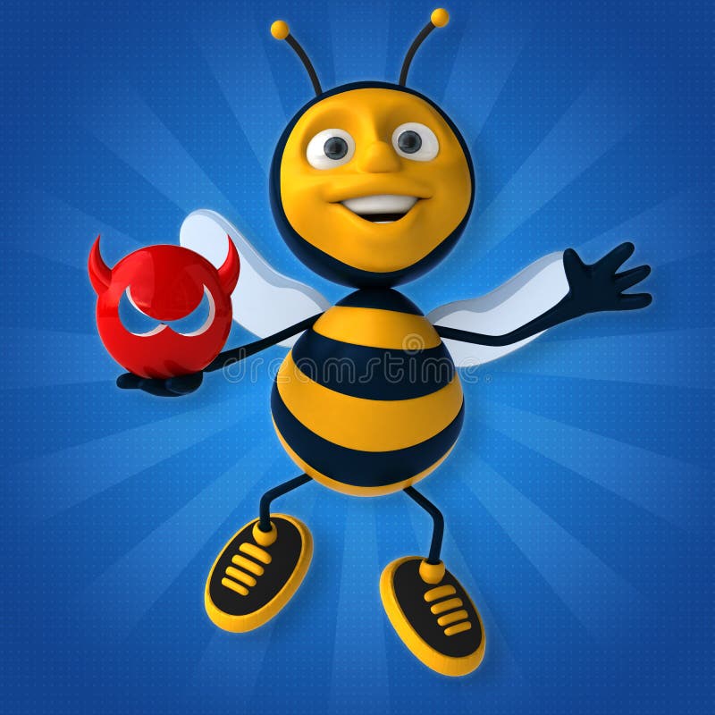 Fun bee stock illustration. Illustration of wings, bees - 70775921