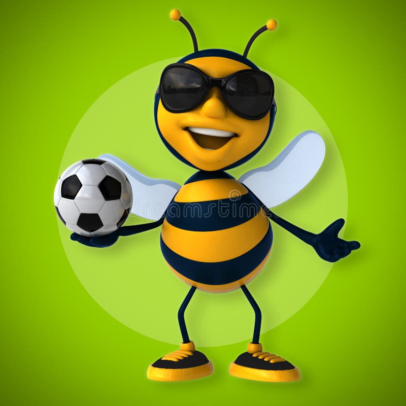 Fun bee stock illustration. Illustration of honey, flight - 76169241