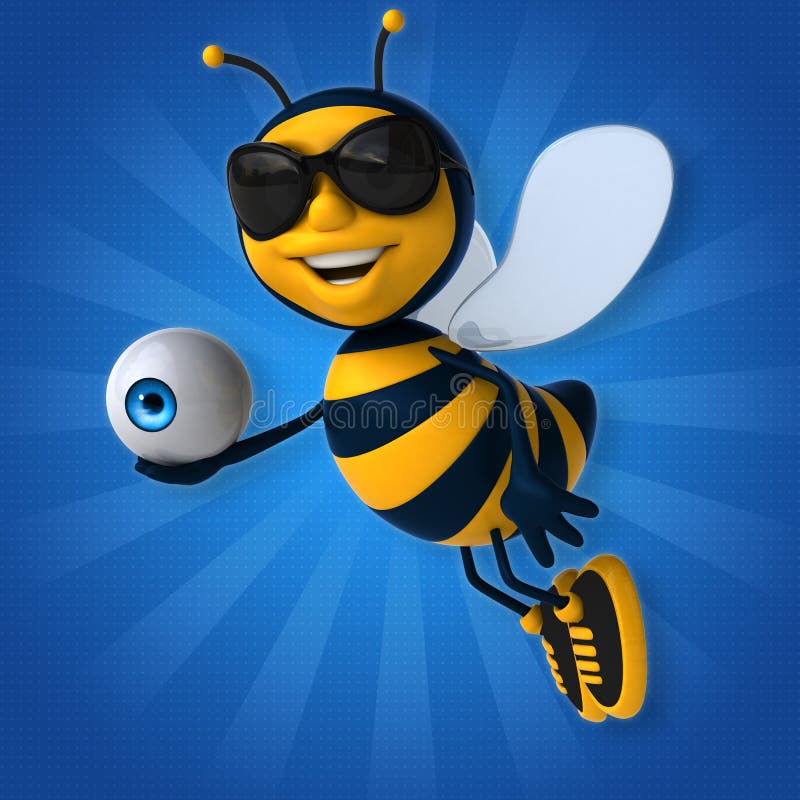 Fun bee stock illustration. Illustration of health, bees - 76465357