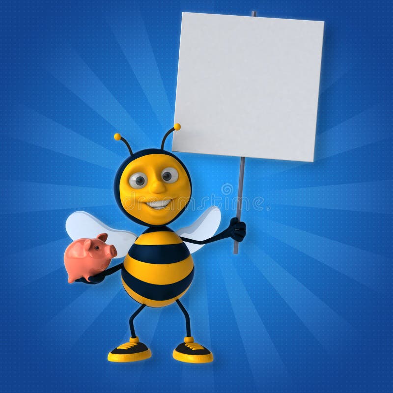 Fun bee stock illustration. Illustration of worker, beekeeping - 76465417