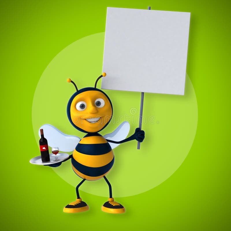 Fun bee stock illustration. Illustration of flight, beekeeping - 81082954