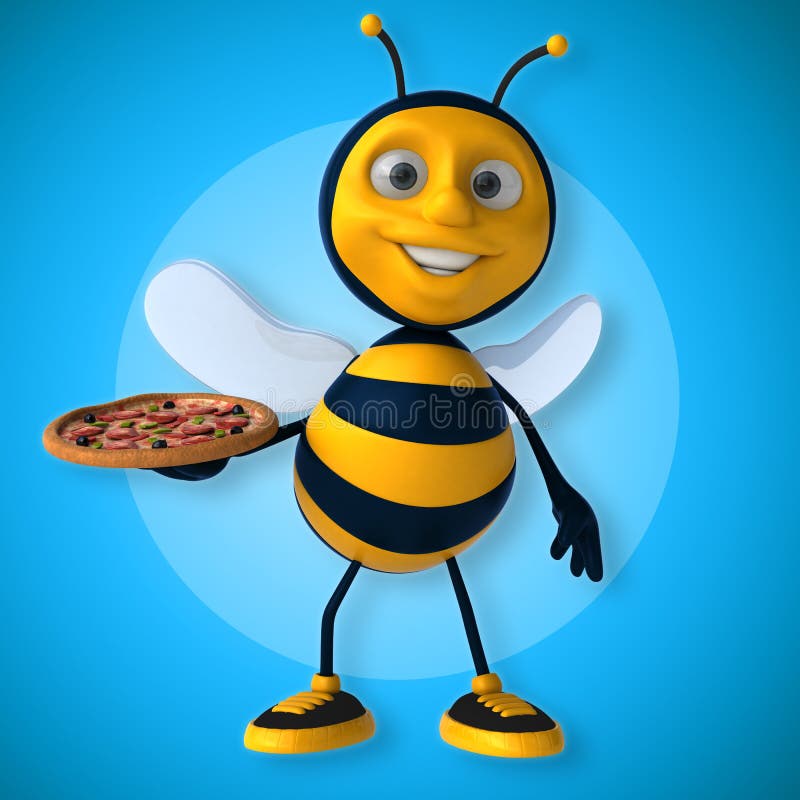 Fun bee stock illustration. Illustration of cartoon, bees - 84766913