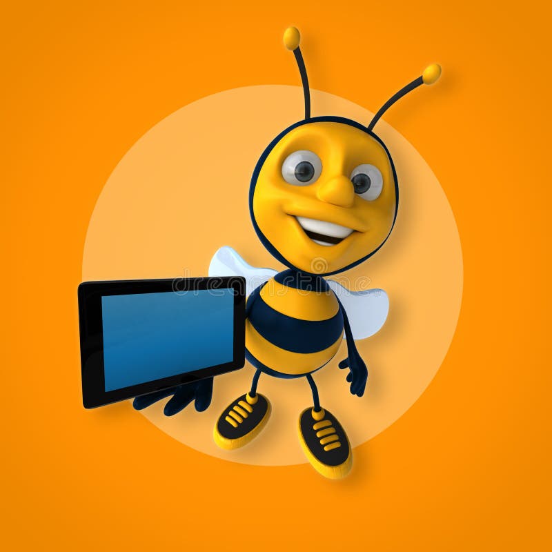 Fun bee stock illustration. Illustration of worker, sting - 84767044