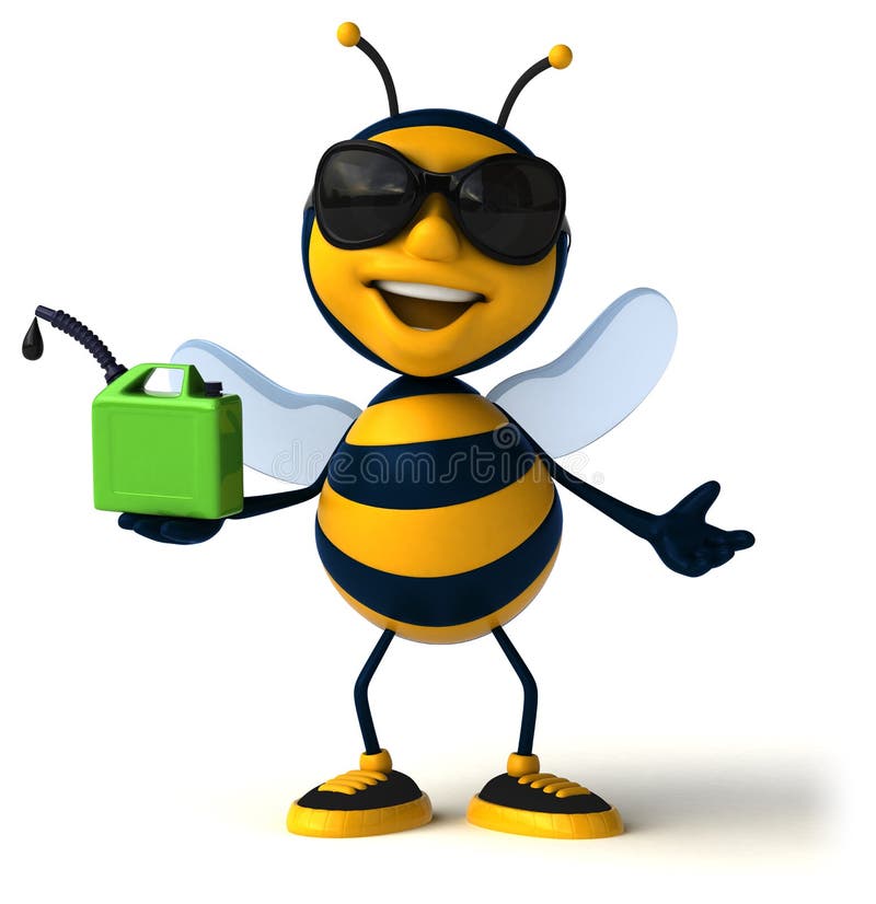 Fun bee stock illustration. Illustration of isolated - 85832890