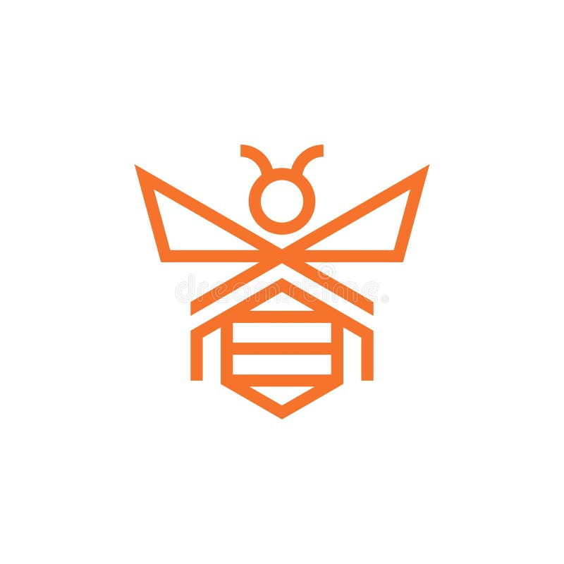 Fun Bee Logos for Cheerful Businesses Stock Vector - Illustration of ...