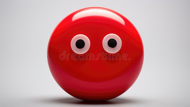 Fun big red button stock illustration. Illustration of cartoonish ...