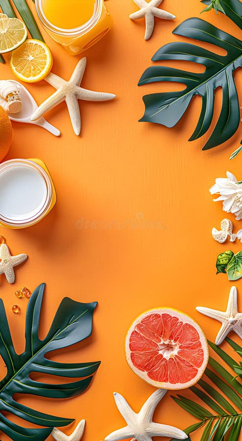 A Fun Blank Invitation for a Summer Party Stock Photo - Image of blank ...