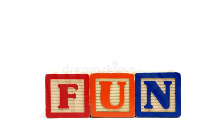 FUN blocks - Upper case stock image. Image of baby, orange - 1560727