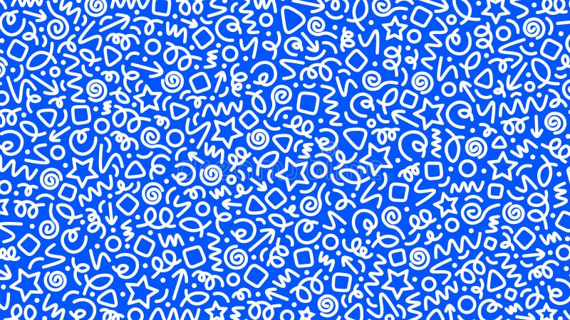 Fun Blue Background Design with White Patterns for Creative Projects ...