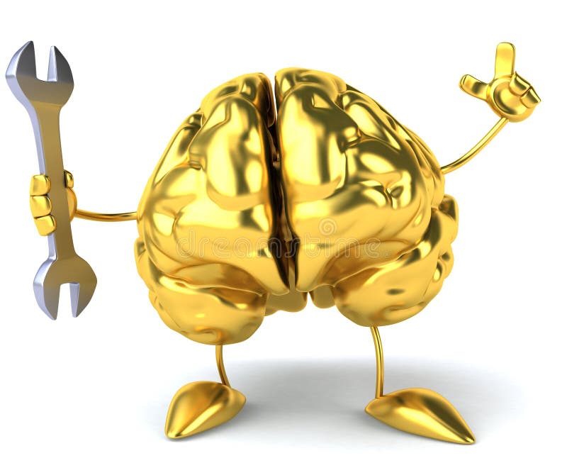 Fun brain stock illustration. Illustration of mental - 45720344