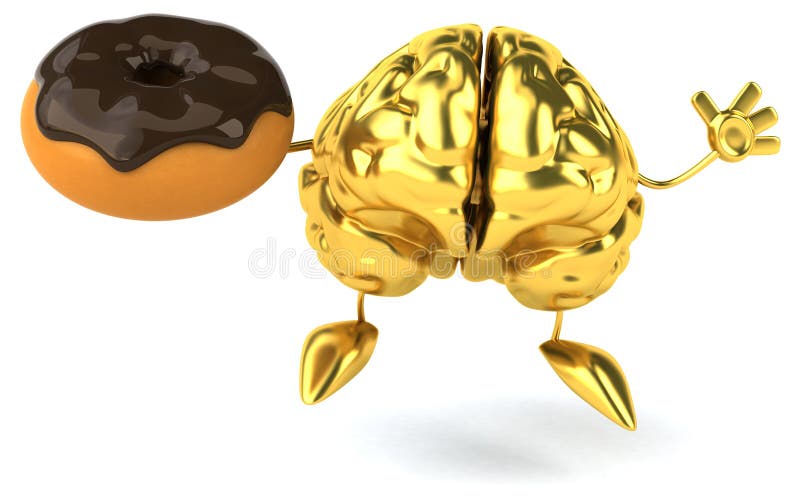 Fun brain stock illustration. Illustration of donut, metaphor - 46819305