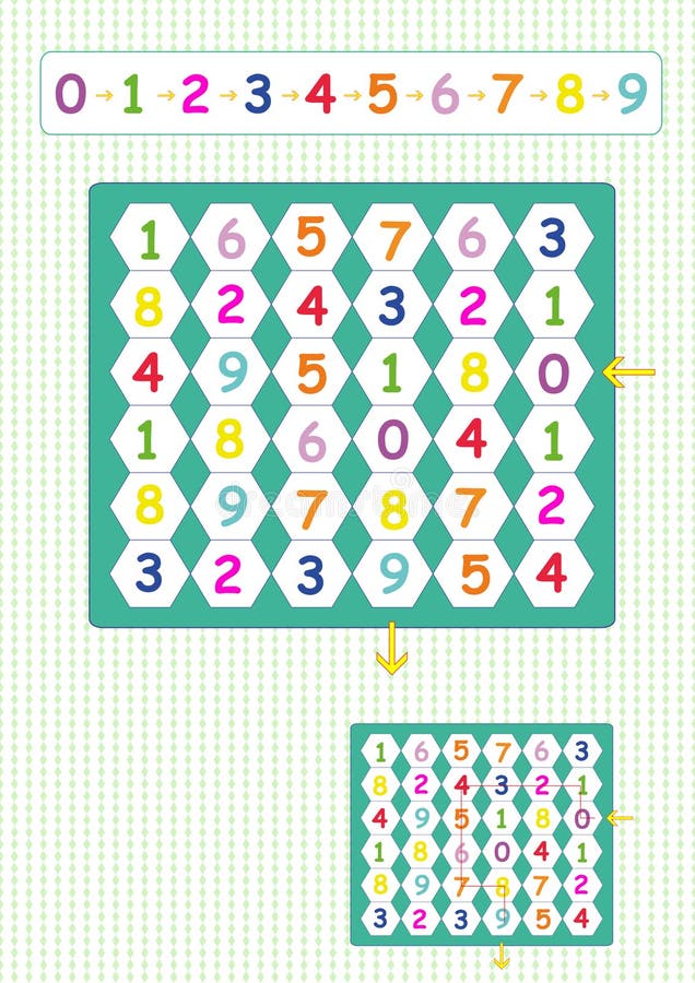 Fun brain games for kids stock vector. Illustration of numbers - 72586335