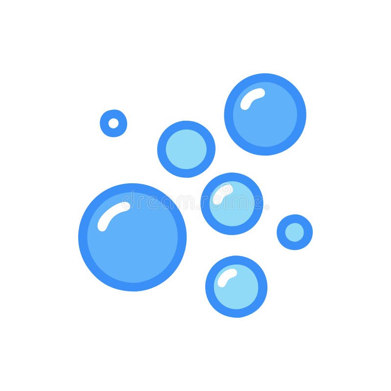 Fun Bubbles Icon for Kids Illustrations Stock Image - Illustration of ...