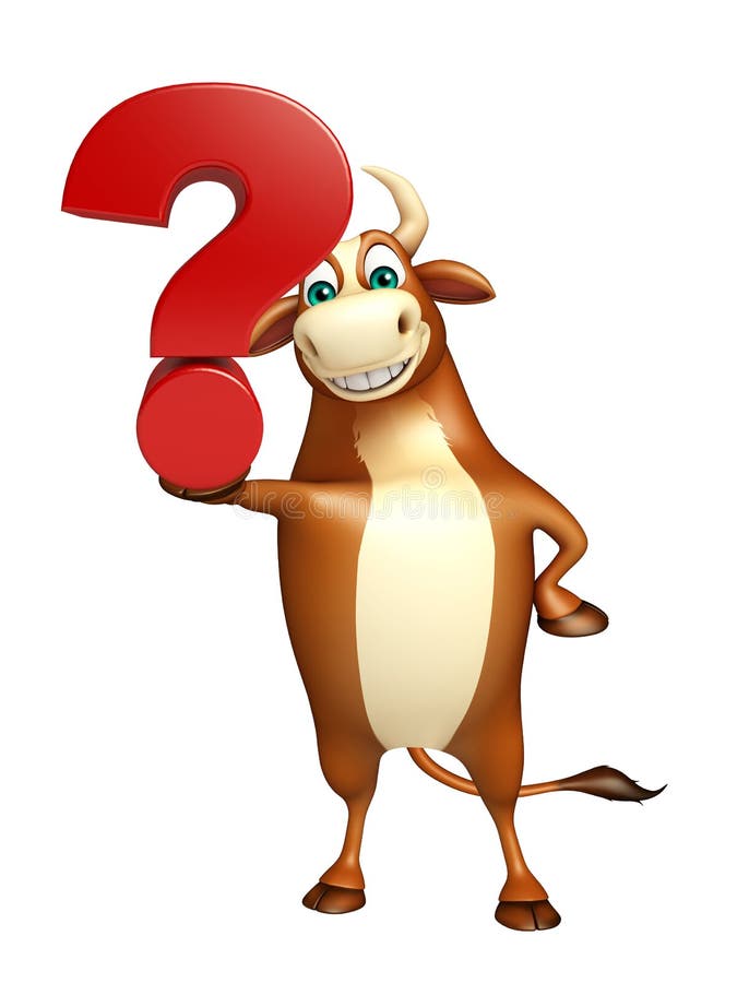Bull Cartoon Character Question Mark Sign Stock Illustrations – 9 Bull ...