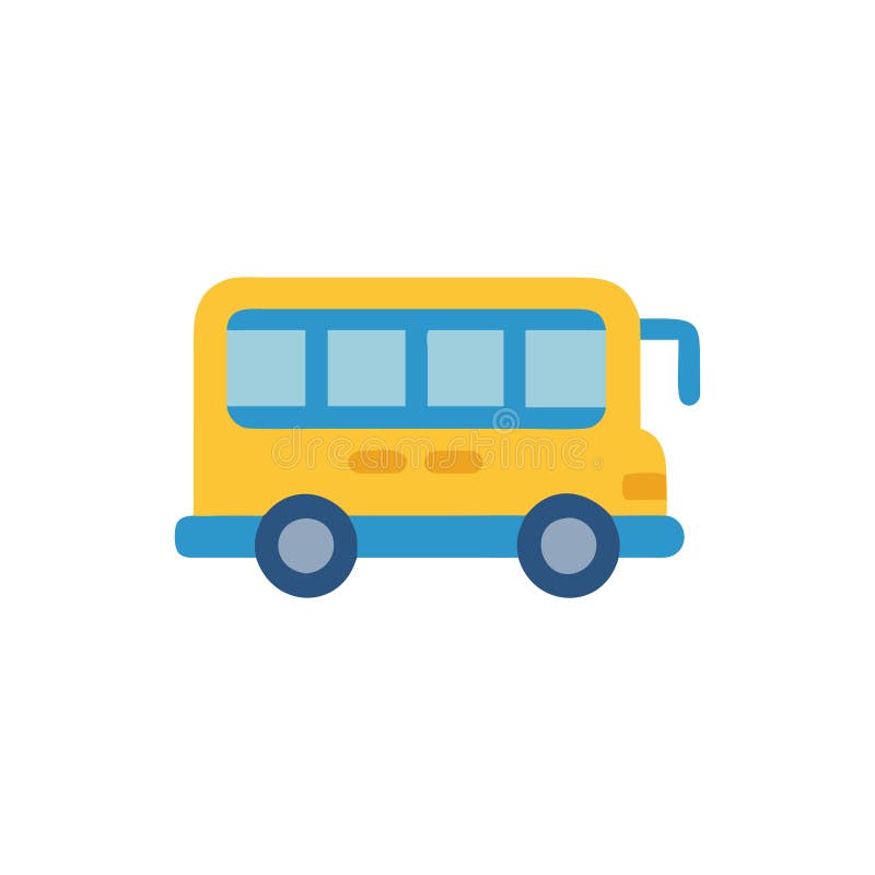 Fun Bus Icon for Children S Projects Stock Illustration - Illustration ...
