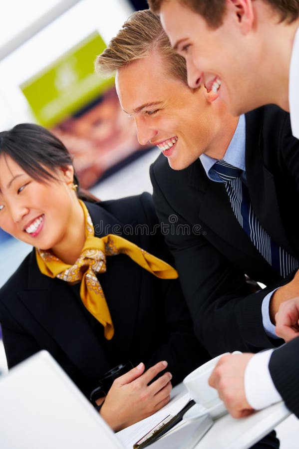Fun business group meeting stock image. Image of diverse - 3698219