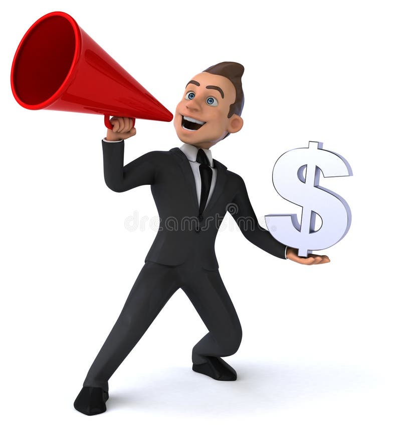 Fun businessman stock illustration. Illustration of employee - 49260559