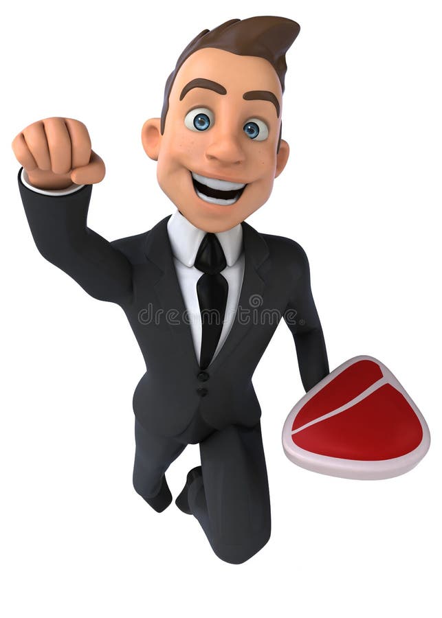 Fun businessman stock illustration. Illustration of fashion - 49847821