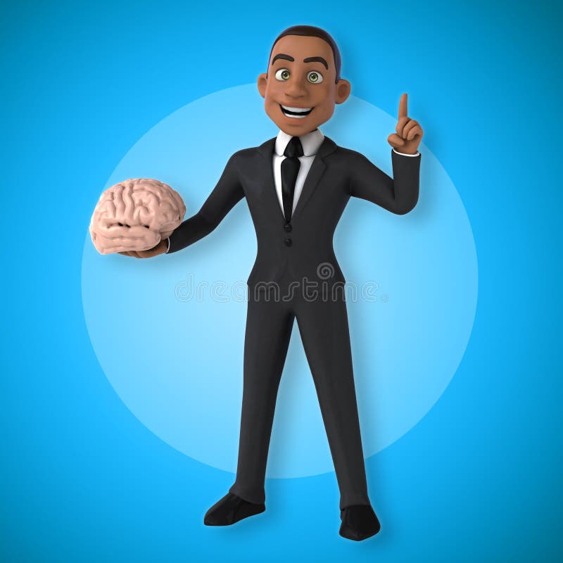 Fun businessman stock illustration. Illustration of success - 74318568