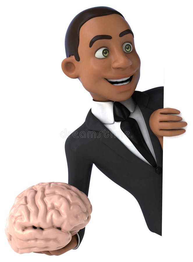 Fun businessman stock illustration. Illustration of black - 83475240