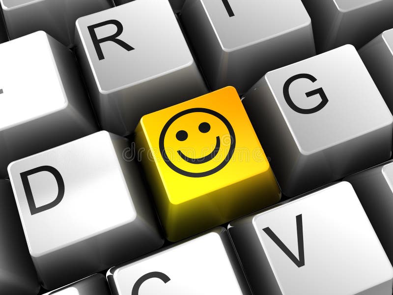 Fun button stock illustration. Illustration of keyboard - 19202982