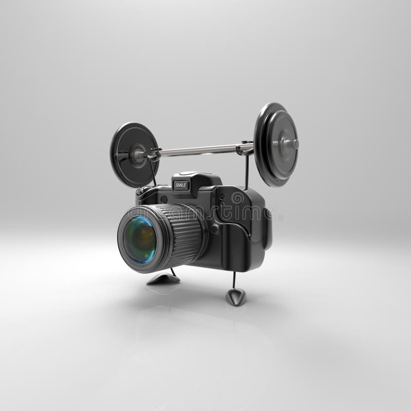 Fun camera stock illustration. Illustration of studio - 55841773