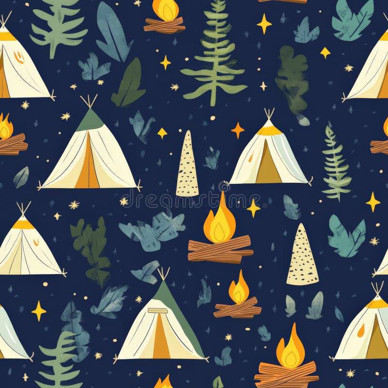 Fun Camping Trip Pattern Stock Photos - Free & Royalty-Free Stock Photos from Dreamstime
