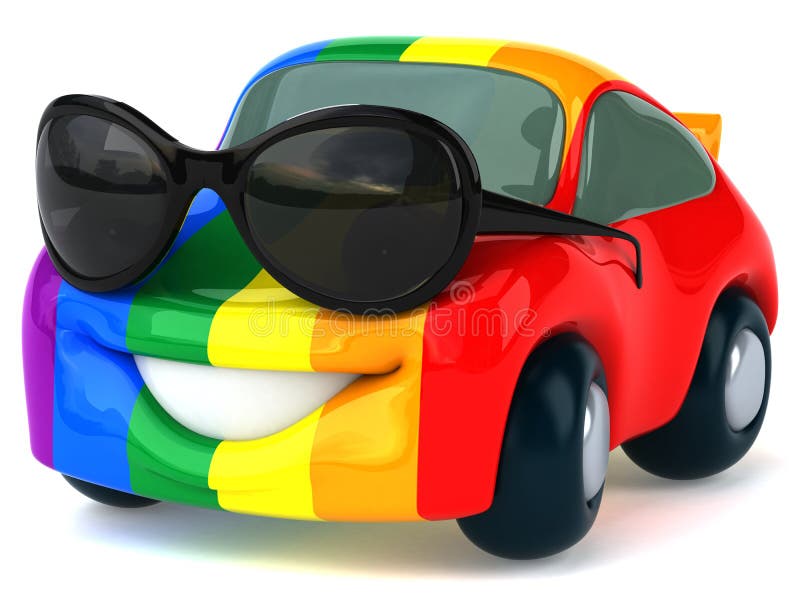 Sport car rainbow concept stock illustration. Illustration of graphics ...