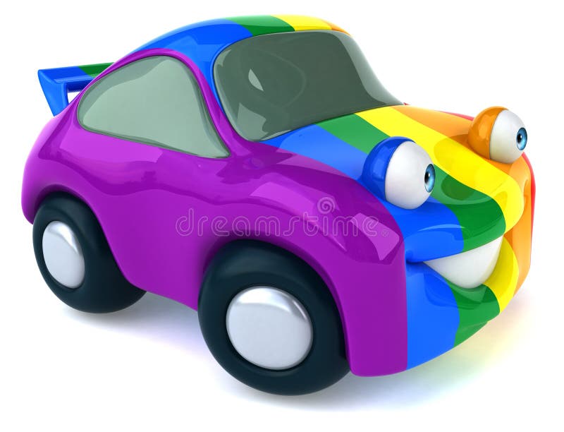 Fun car stock illustration. Illustration of automobile - 45376500