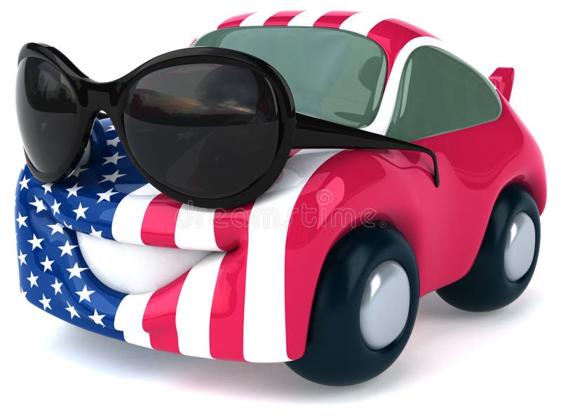 Fun car stock illustration. Illustration of traffic, sport - 46091914