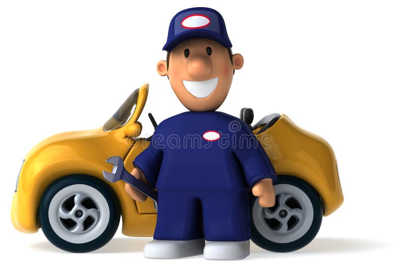 Fun car stock illustration. Illustration of work, worker - 57779923