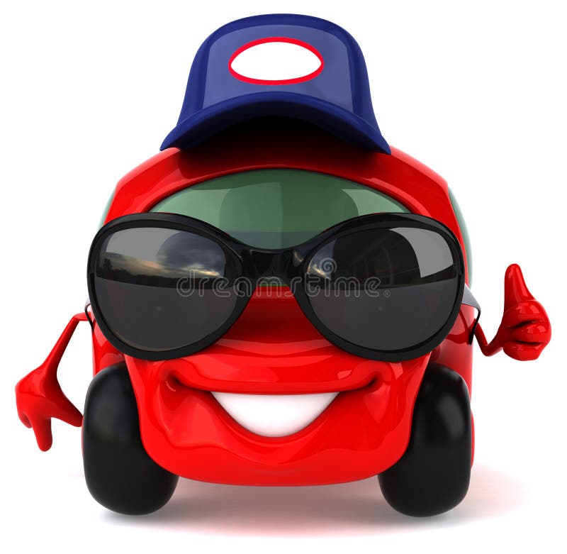 Fun car stock illustration. Illustration of cartoon, sport - 70883807